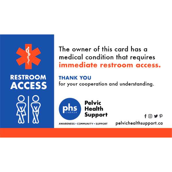 Restroom Access Card | Pelvic Health Support